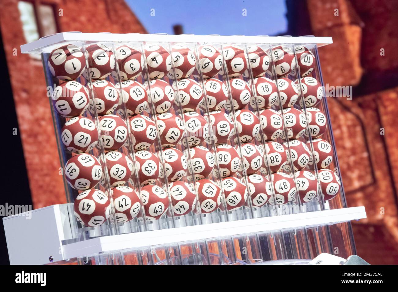 Lottery draw machine hi-res stock photography and images - Alamy