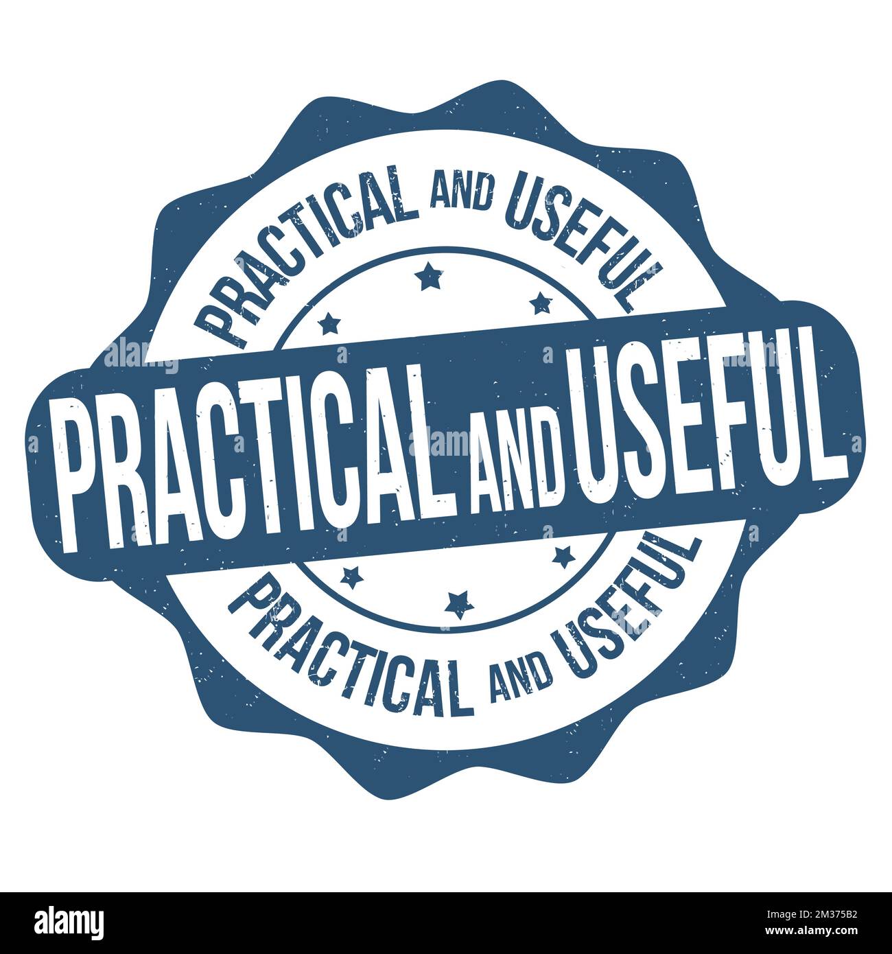 Practical and useful grunge rubber stamp on white background, vector ...