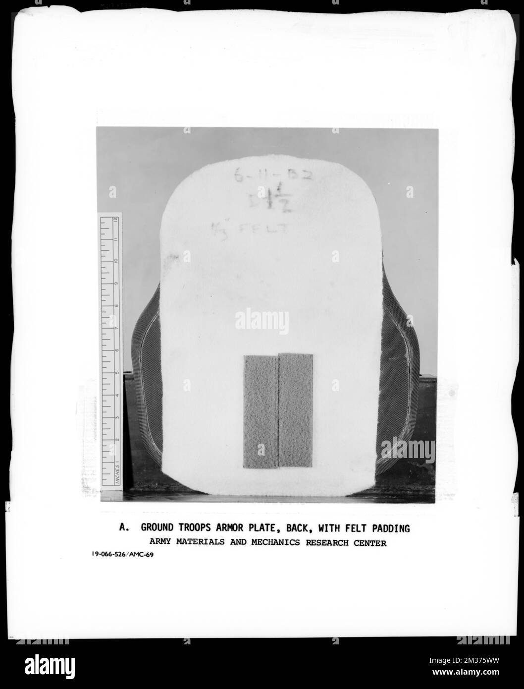 Ground troops armor plate, back, with felt padding , Armor, Army ...