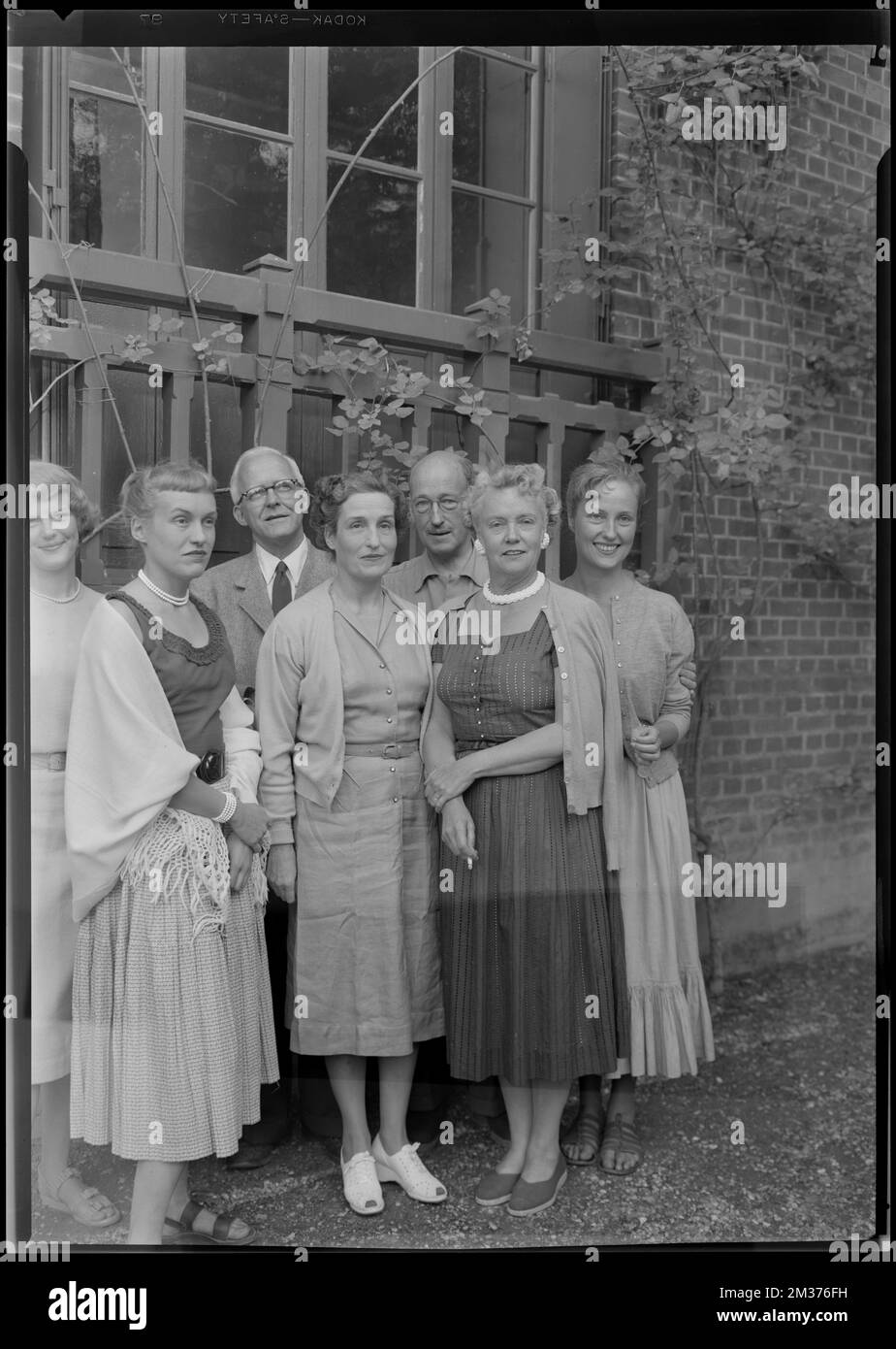Group people gathering collection Black and White Stock Photos & Images ...