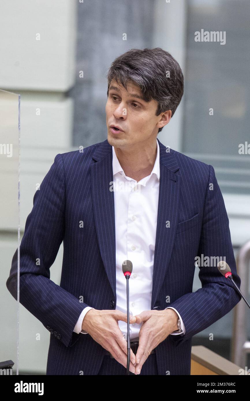 Flemish Minister for Youth, Media and Brussels Affairs Benjamin Dalle ...