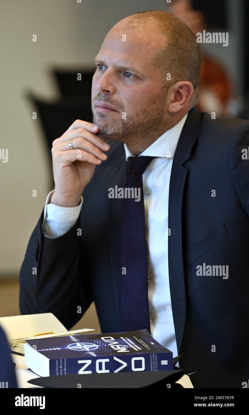 N-VA's Theo Francken pictured during the book presentation of 'NAVO ...