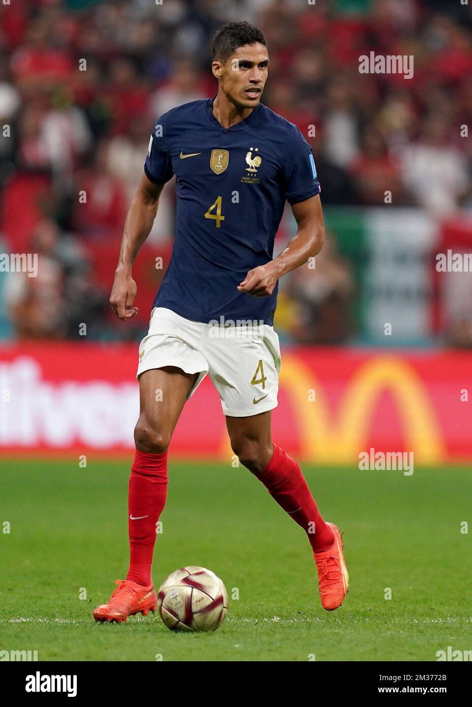 France’s Raphael Varane in action during the FIFA World Cup Semi-Final ...
