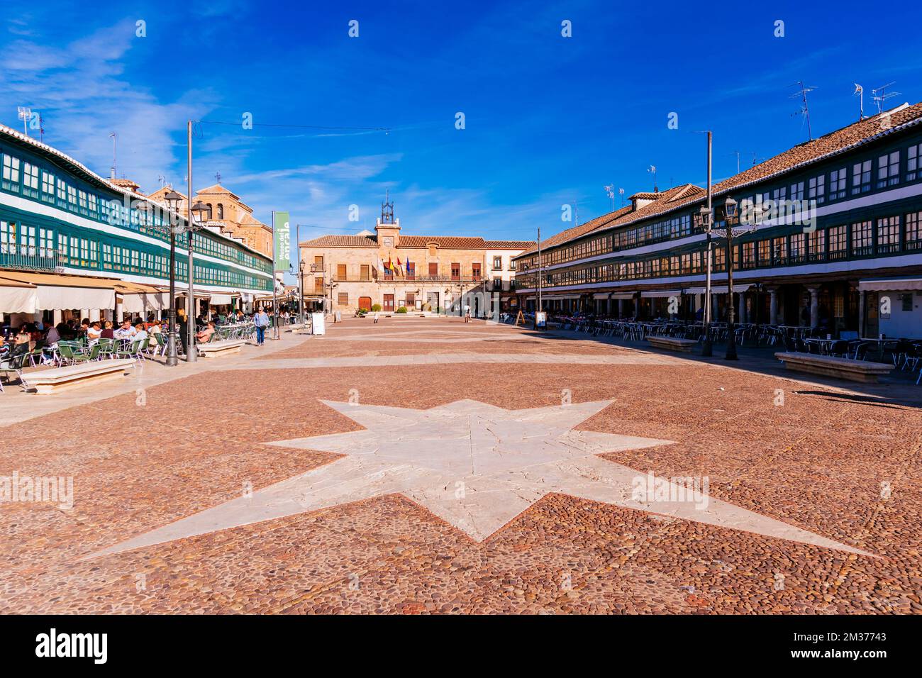 Plaza Mayor, Main Square,located in the center of the old town with a ...