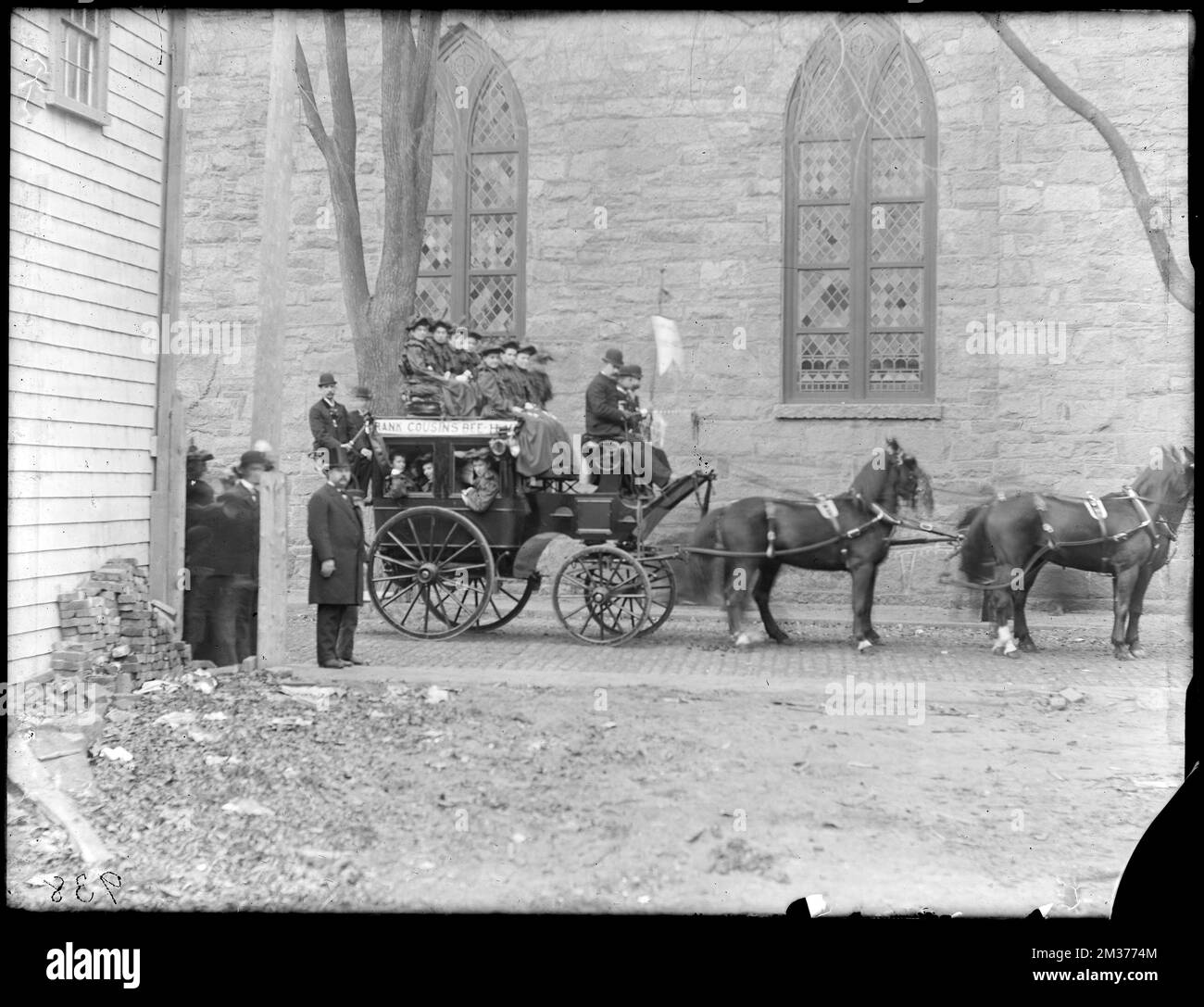 Group, Frank Cousins coach, Columbus Day, 1892 , Parades & processions ...