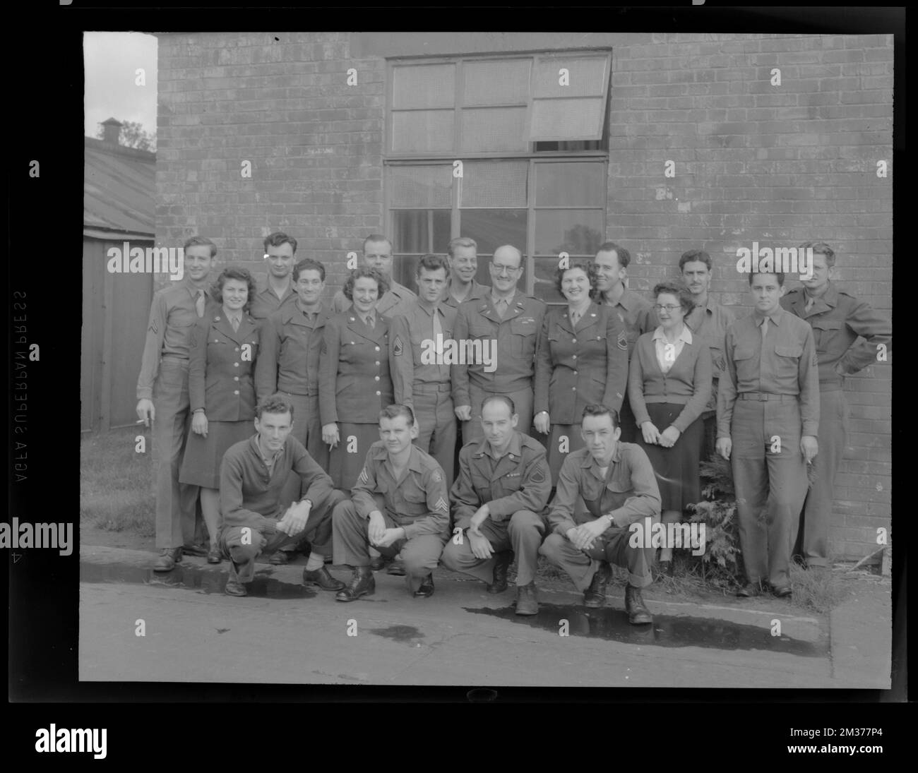 Group in uniform , Military personnel. Samuel Chamberlain Photograph ...