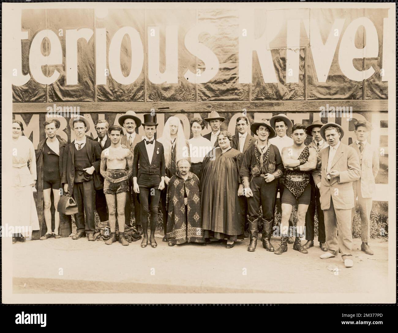 Group including circus performers , Circus performers. Leon Abdalian ...