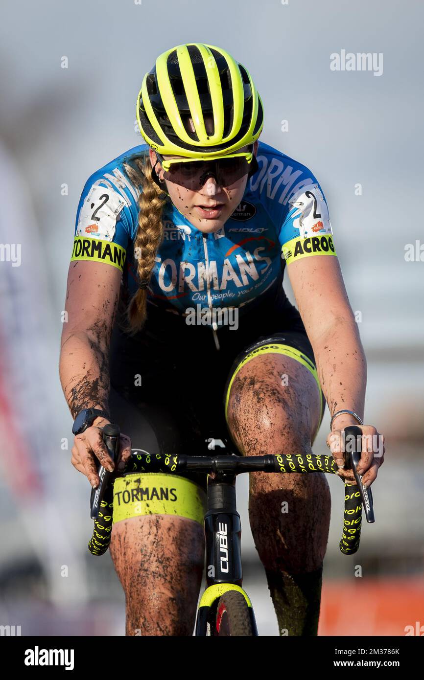 British Zoe Backstedt pictured in action during the women's race of the ...