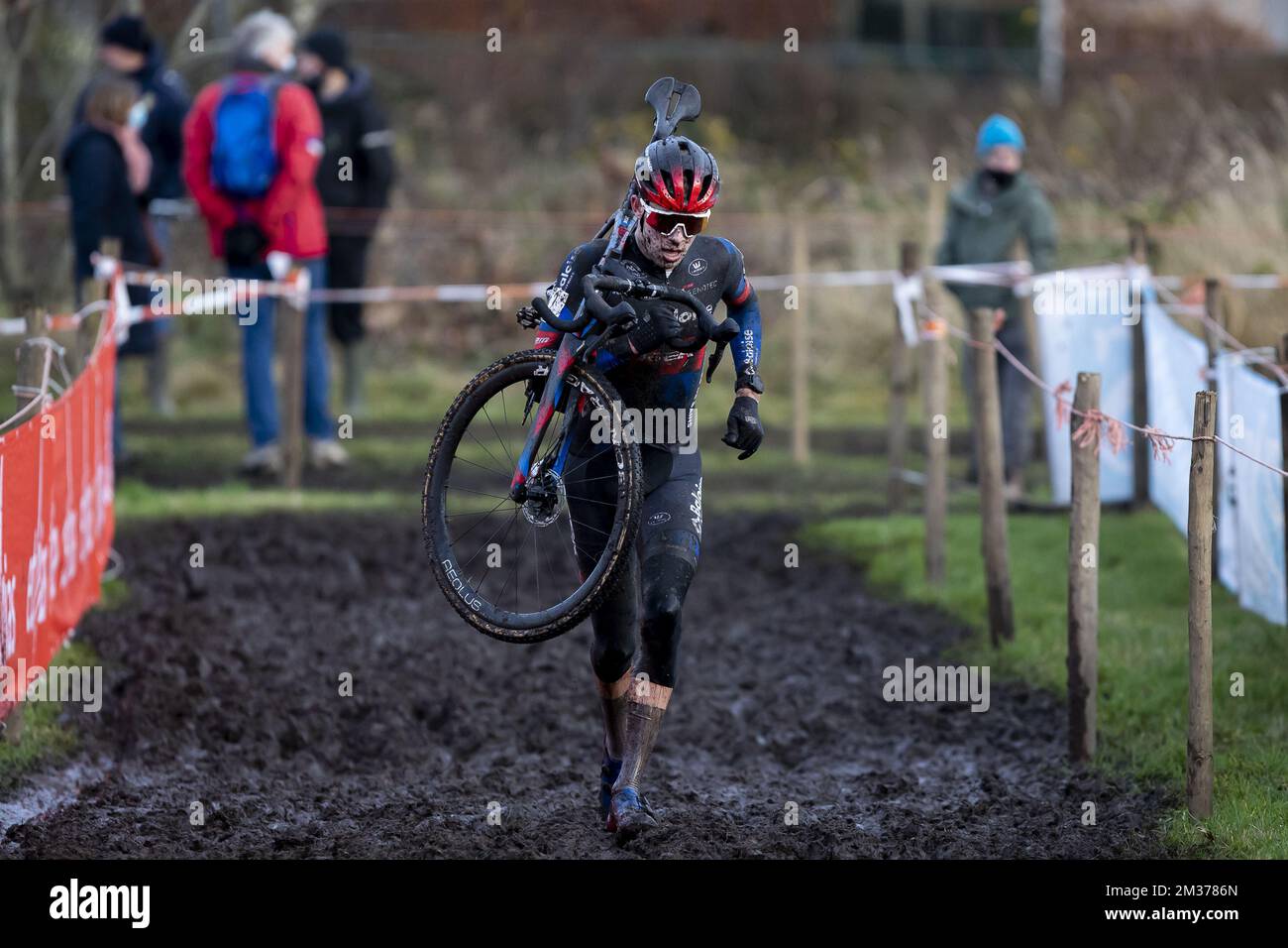 Dutch Pim Ronhaar pictured in action during the men's elite race of the ...