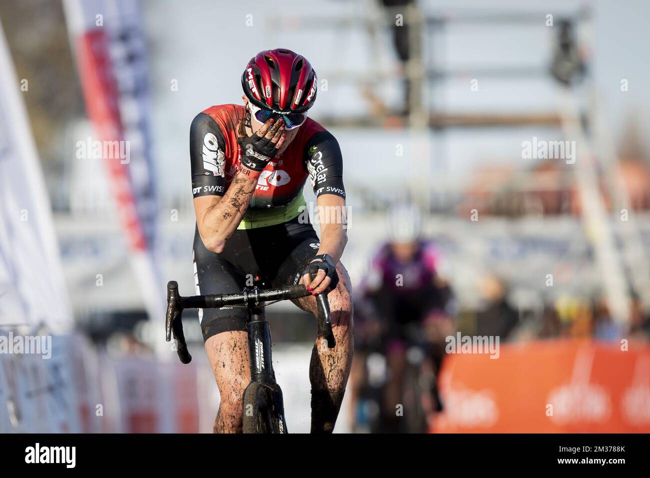 Belgian Julie De Wilde pictured in action during the women's race of ...