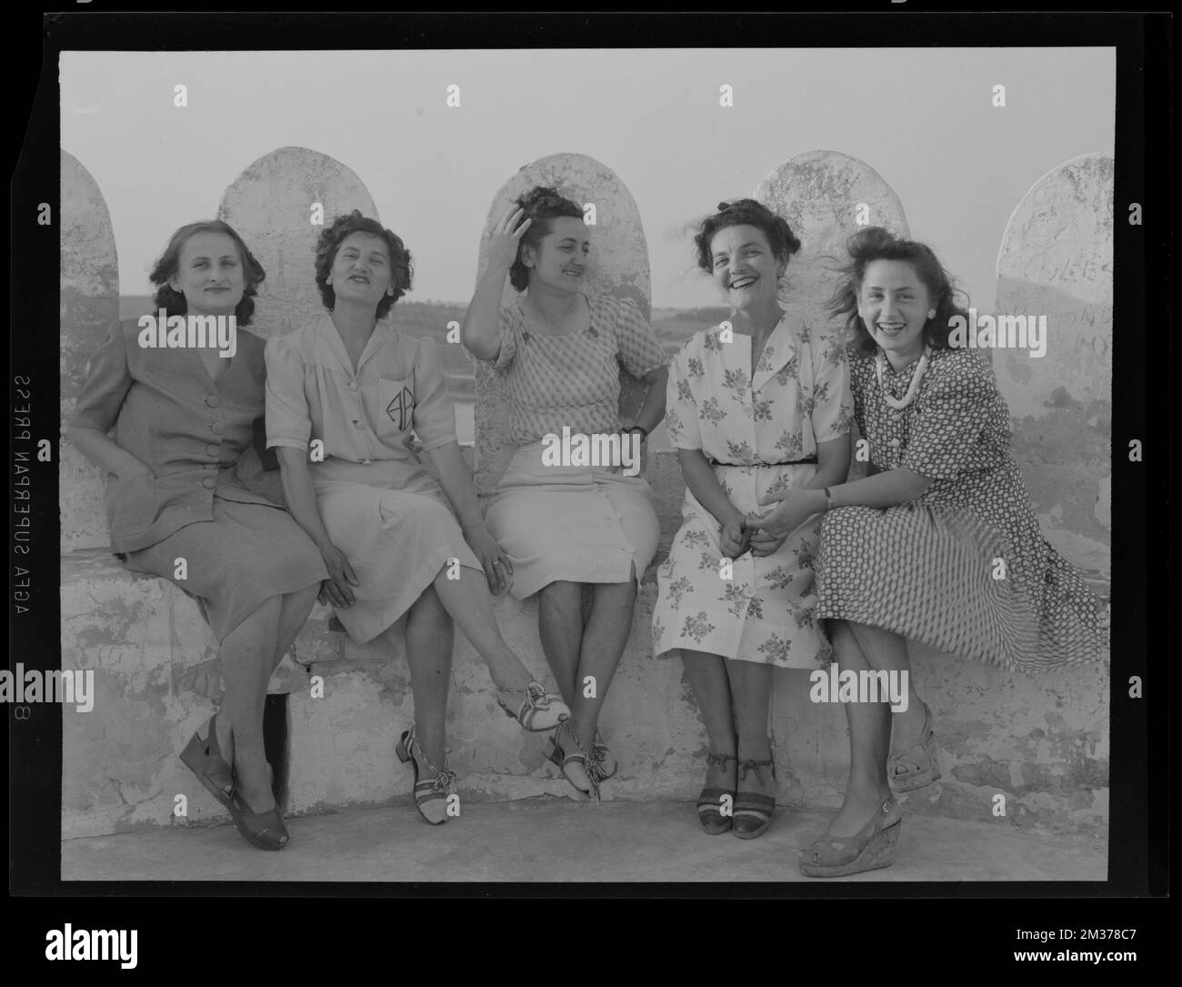 Group of five women , Women. Samuel Chamberlain Photograph Negatives ...