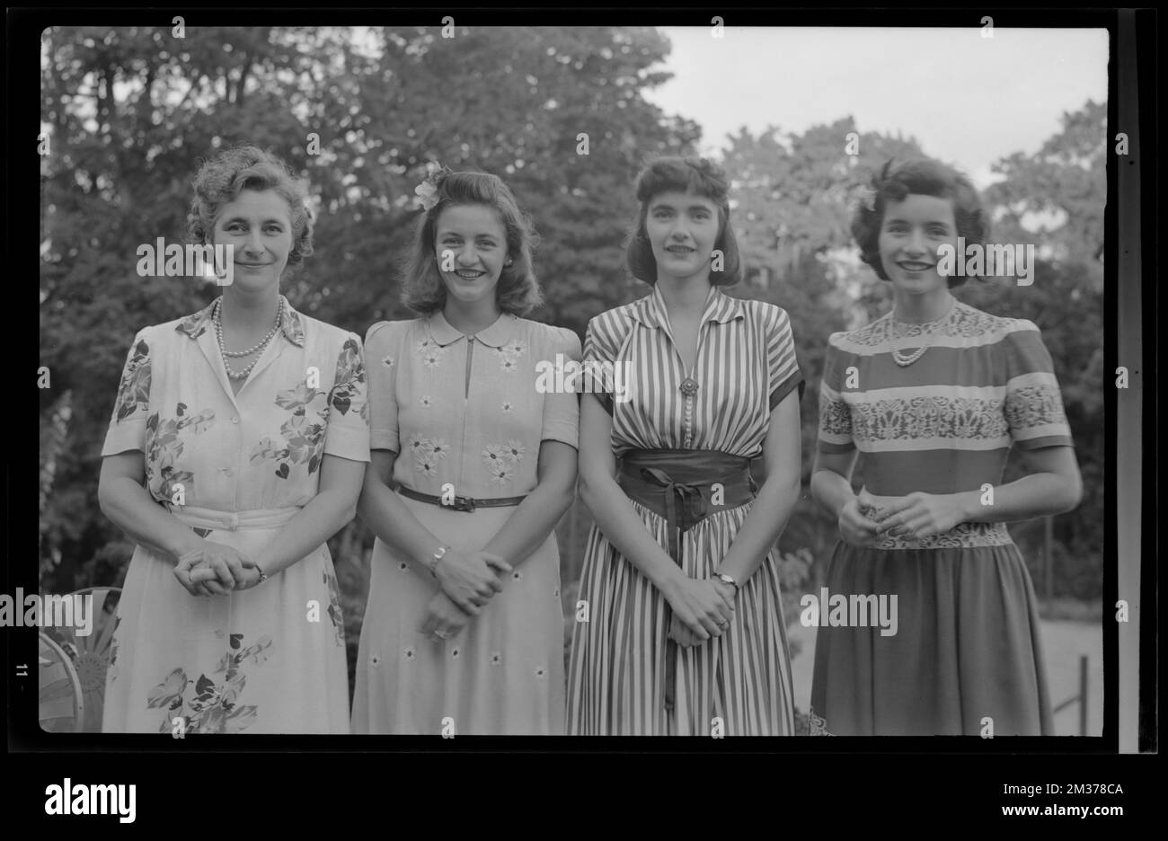 Group of four women ,. Samuel Chamberlain Photograph Negatives ...
