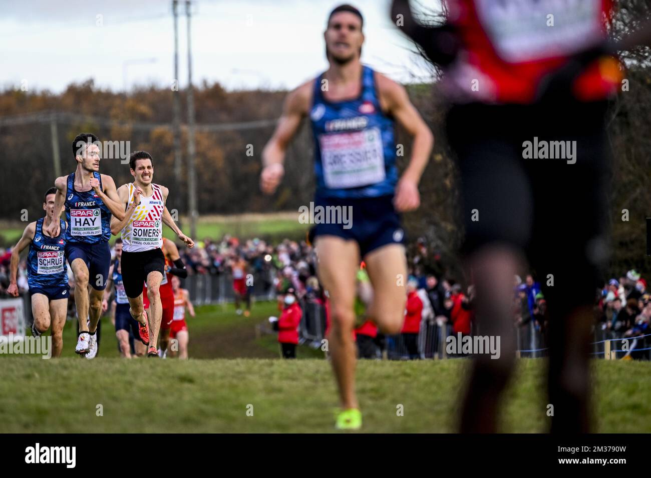 Hugo Hay and Belgian Michael Somers pictured in action during the men's ...