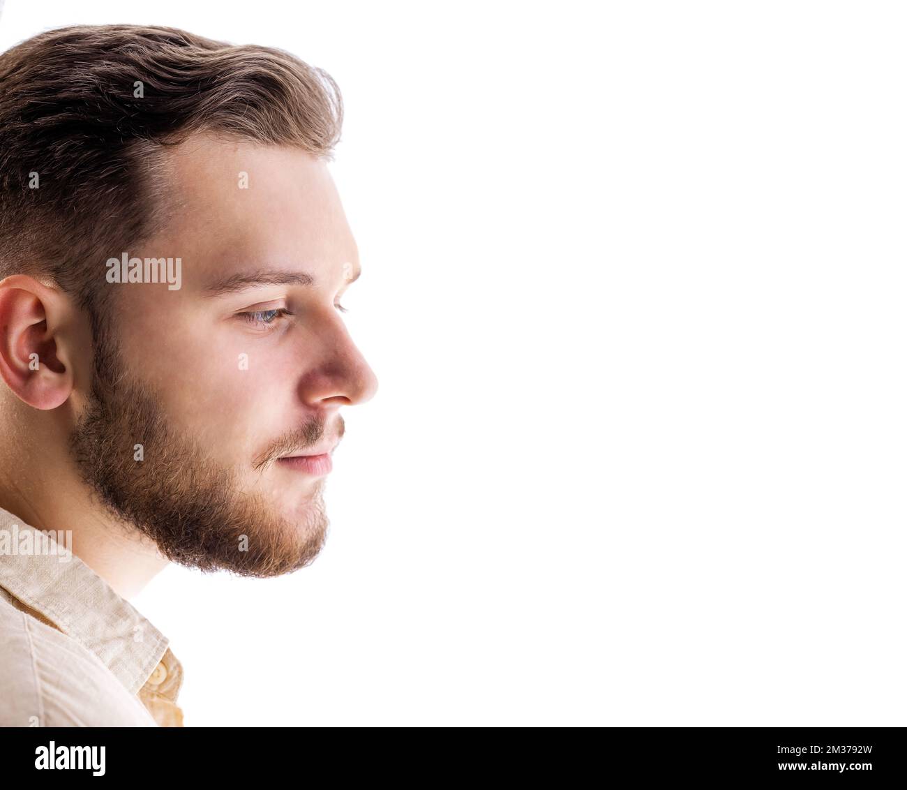 Handsome man side face beautiful hi-res stock photography and images ...