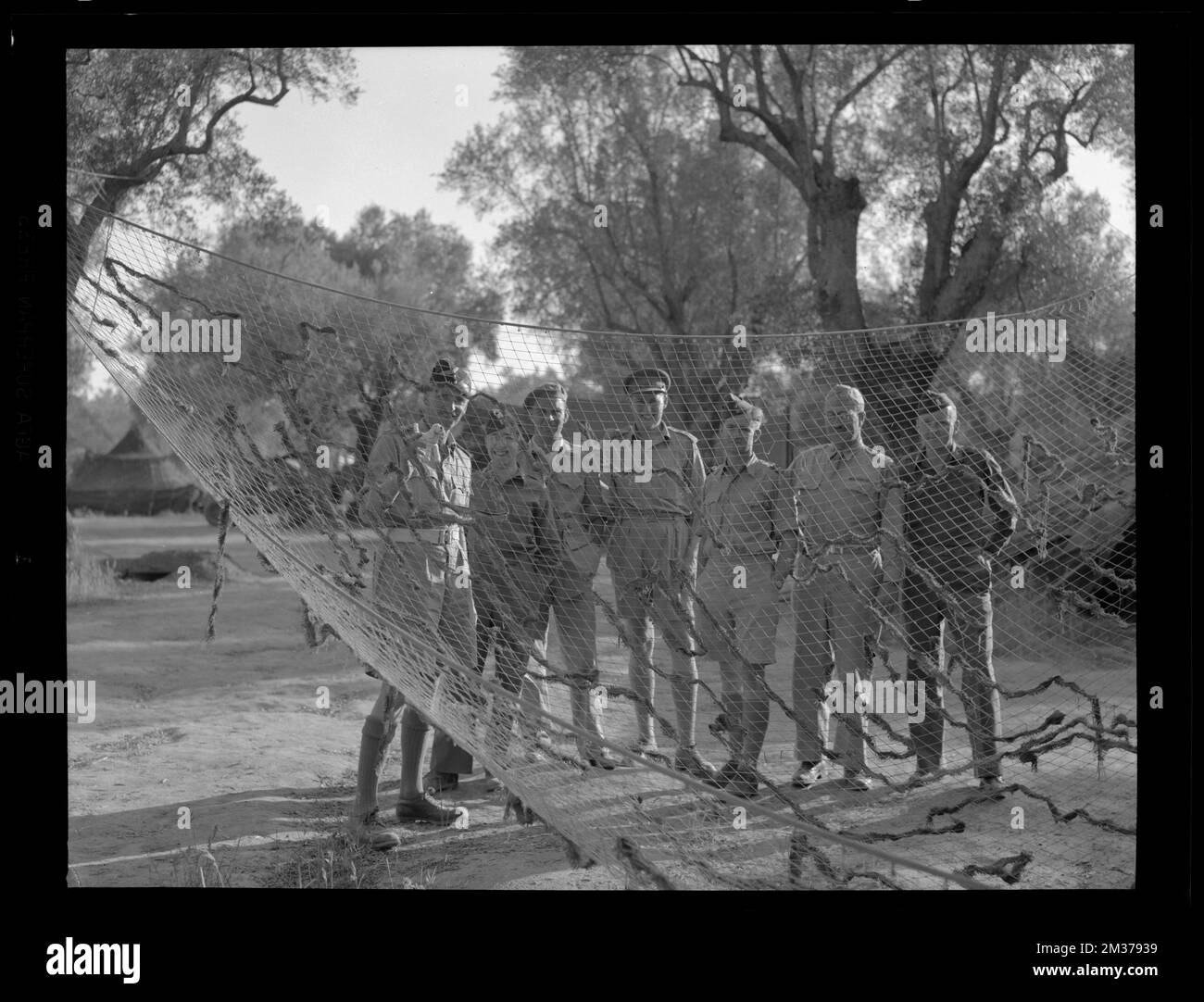 Group of military men , Military personnel, Nets. Samuel Chamberlain ...