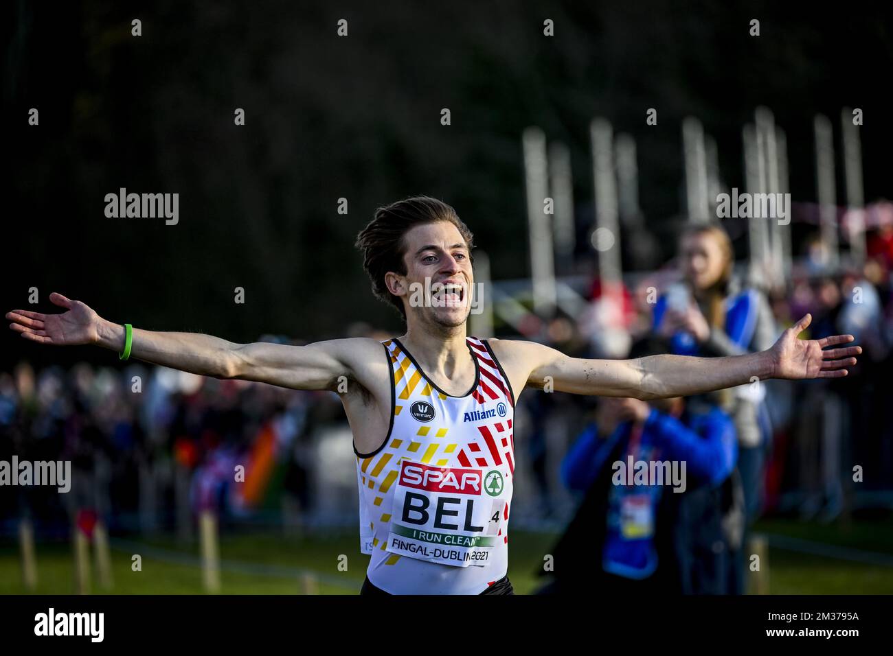 Belgian Stijn Baeten pictured in action during the mixed relay race at ...