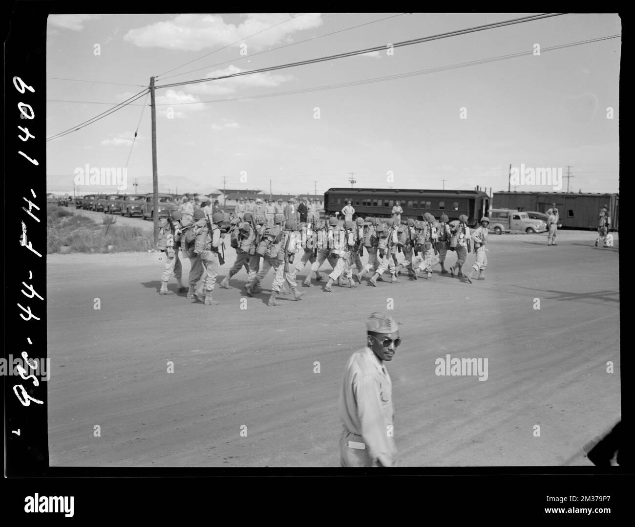 Group of soldiers with packs and rifles walking , Soldiers, Military ...