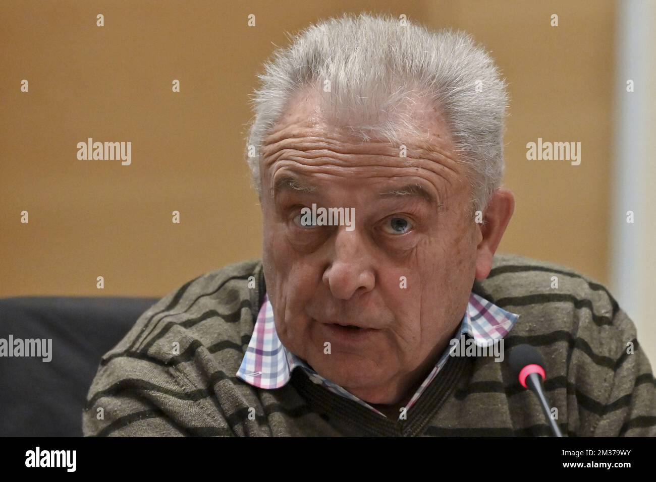 Priest Daniel Alliet pictured during a session of the chamber ...