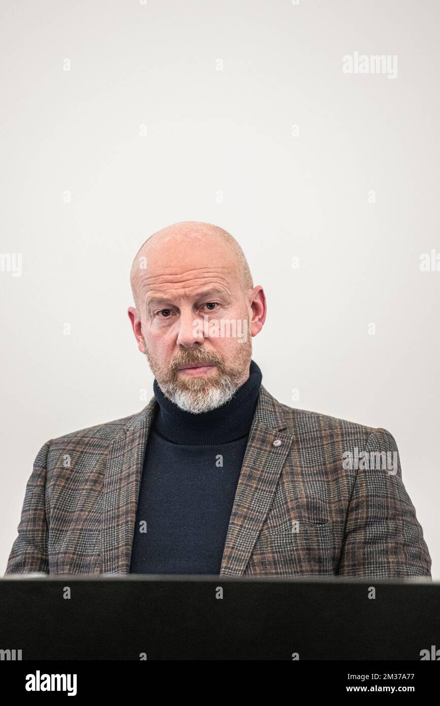 Antwerp public prosecutor Franky De Keyzer pictured during a press ...