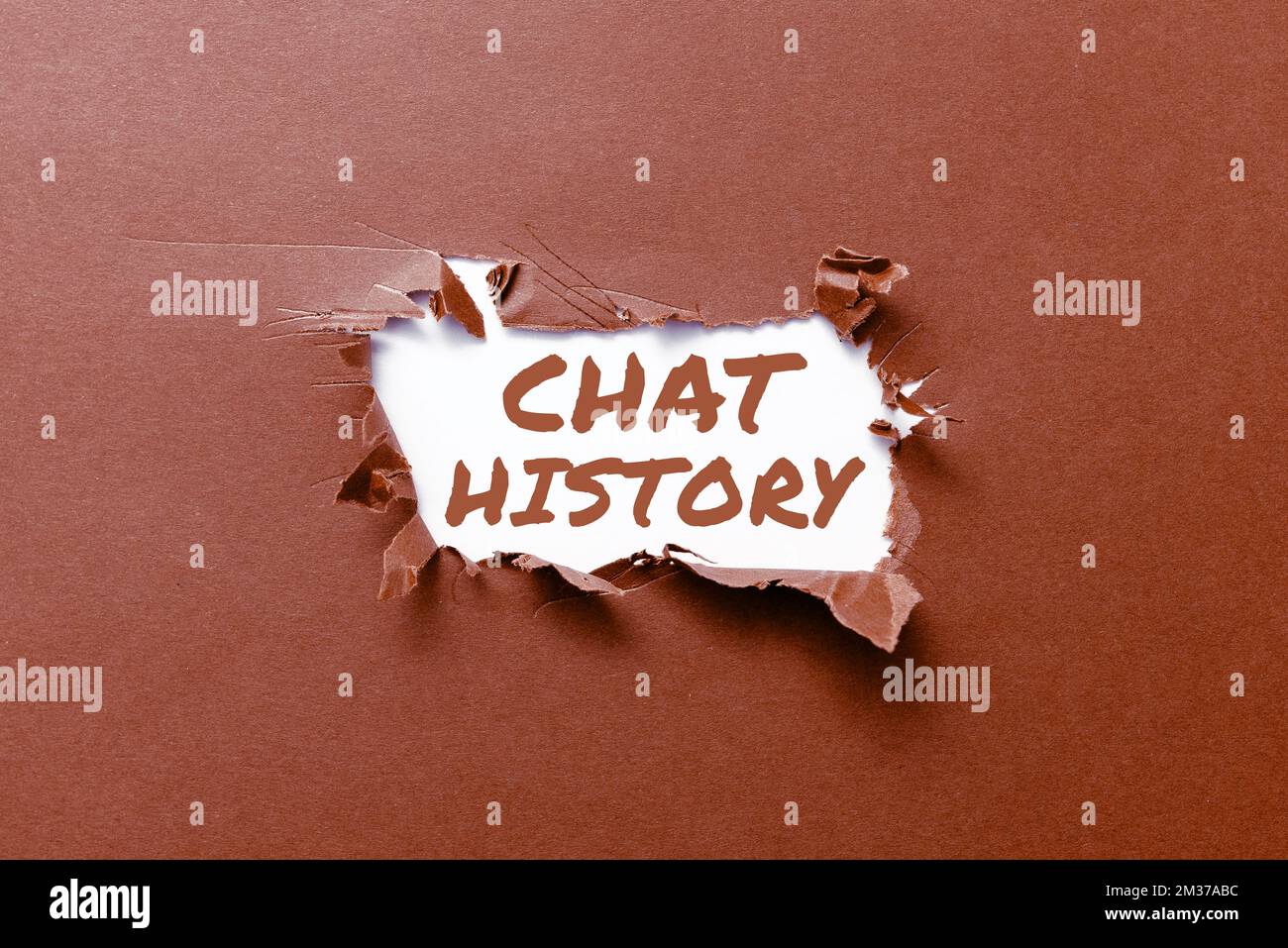 Writing displaying text Chat History, Business showcase archive of ...