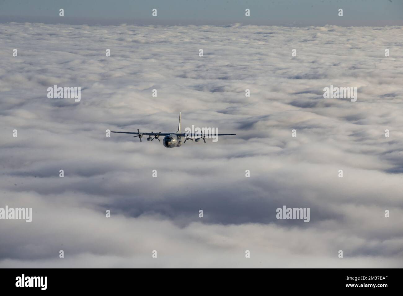 Illustration picture shows the last flight of the 'Hercules' C-130 ...