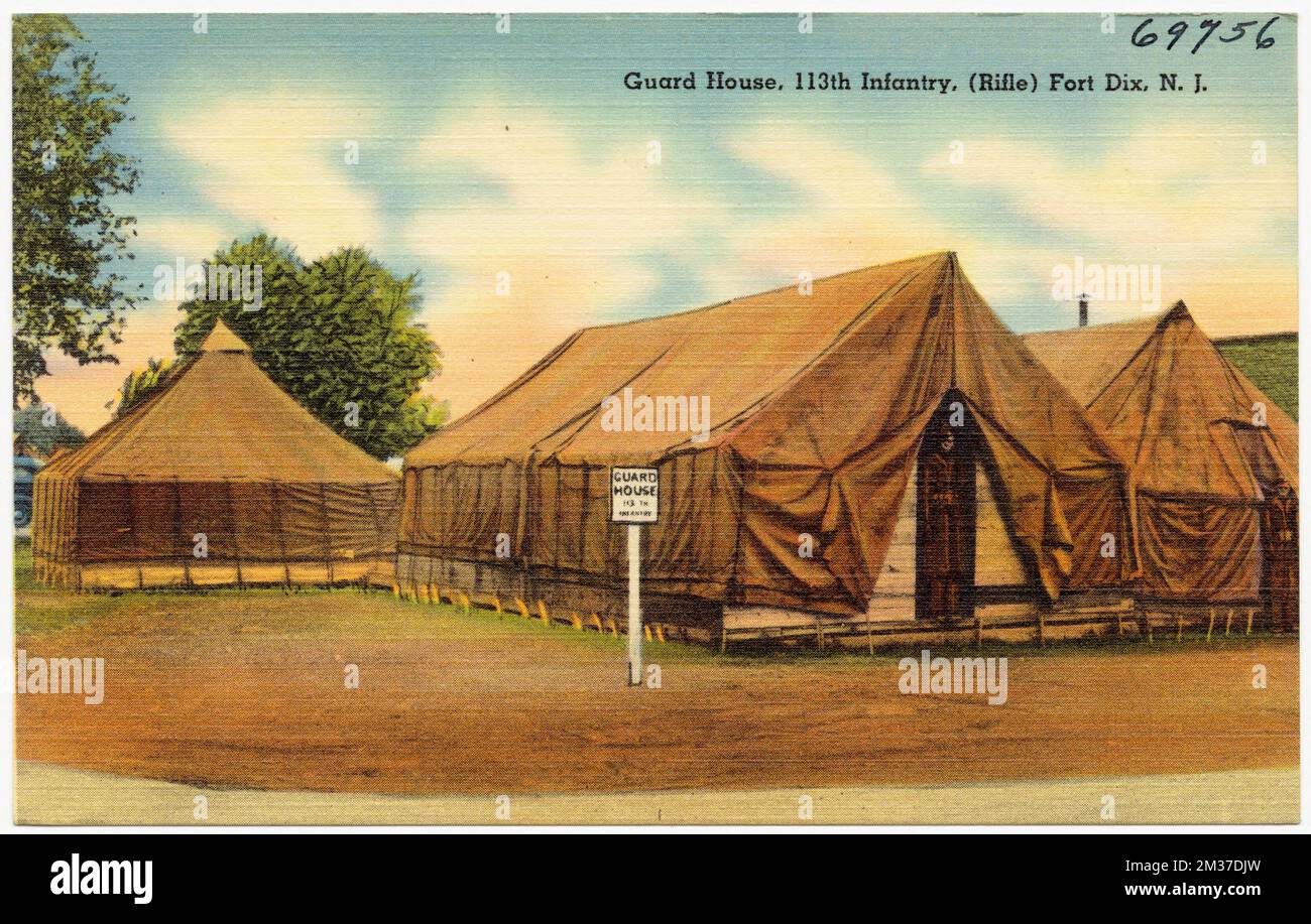 Guard house, 113th infantry, (rifle) Fort Dix, N.J. , Military ...
