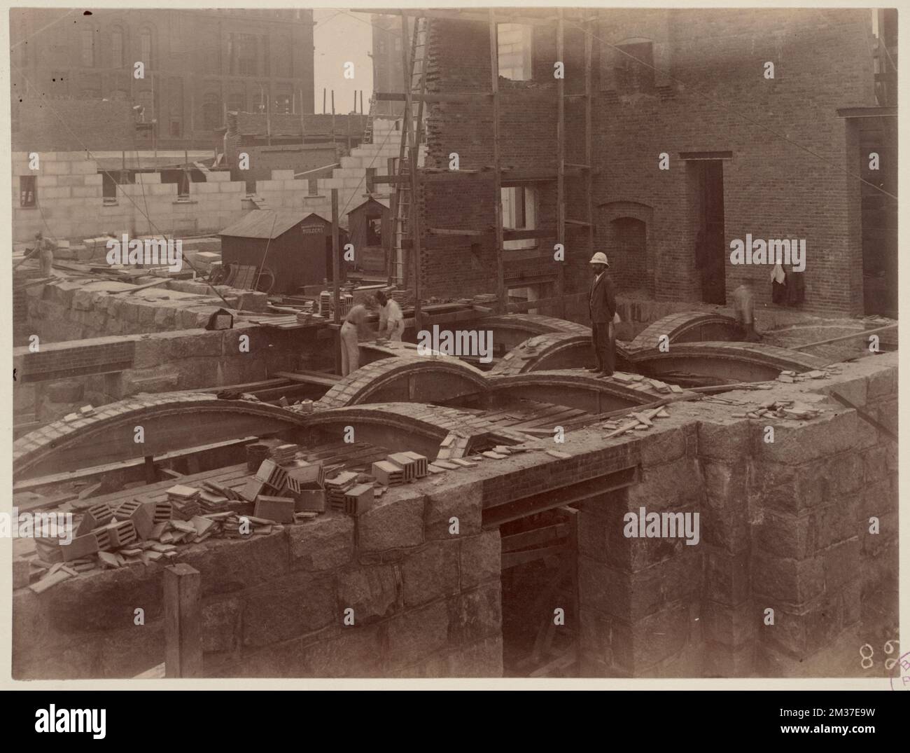 Guastavino tile vaults under lobby south of Entrance Hall, construction ...