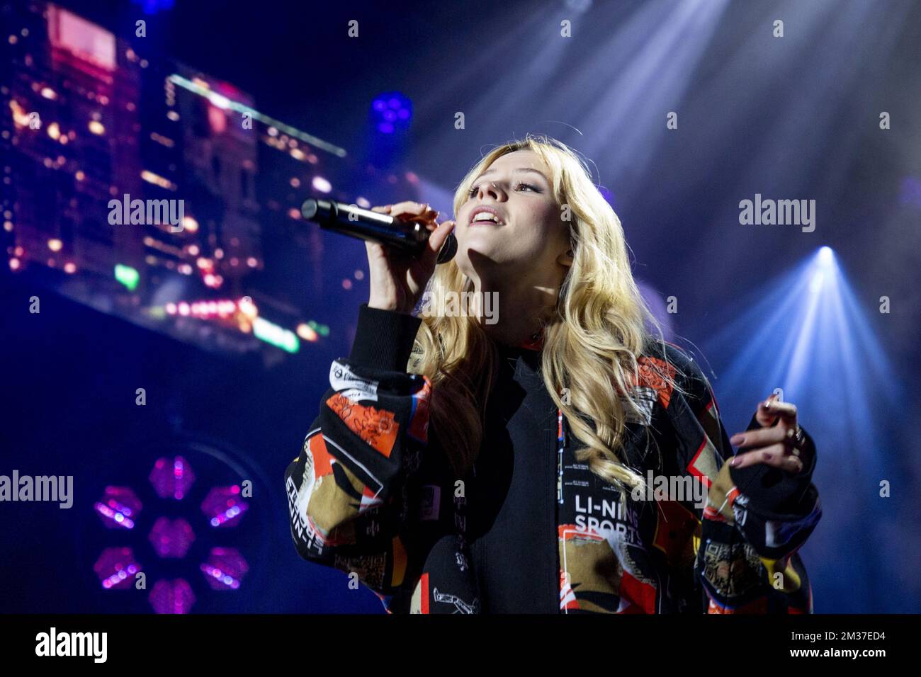 Belgian singer songwriter Angèle (Van Laeken) performs during the ...