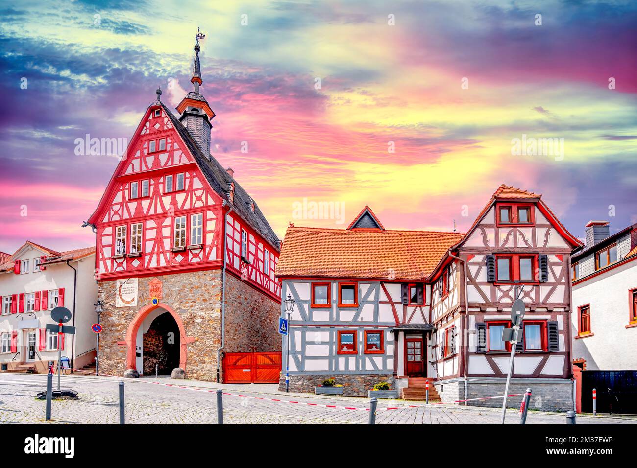 Old city of Oberursel, Germany Stock Photo - Alamy