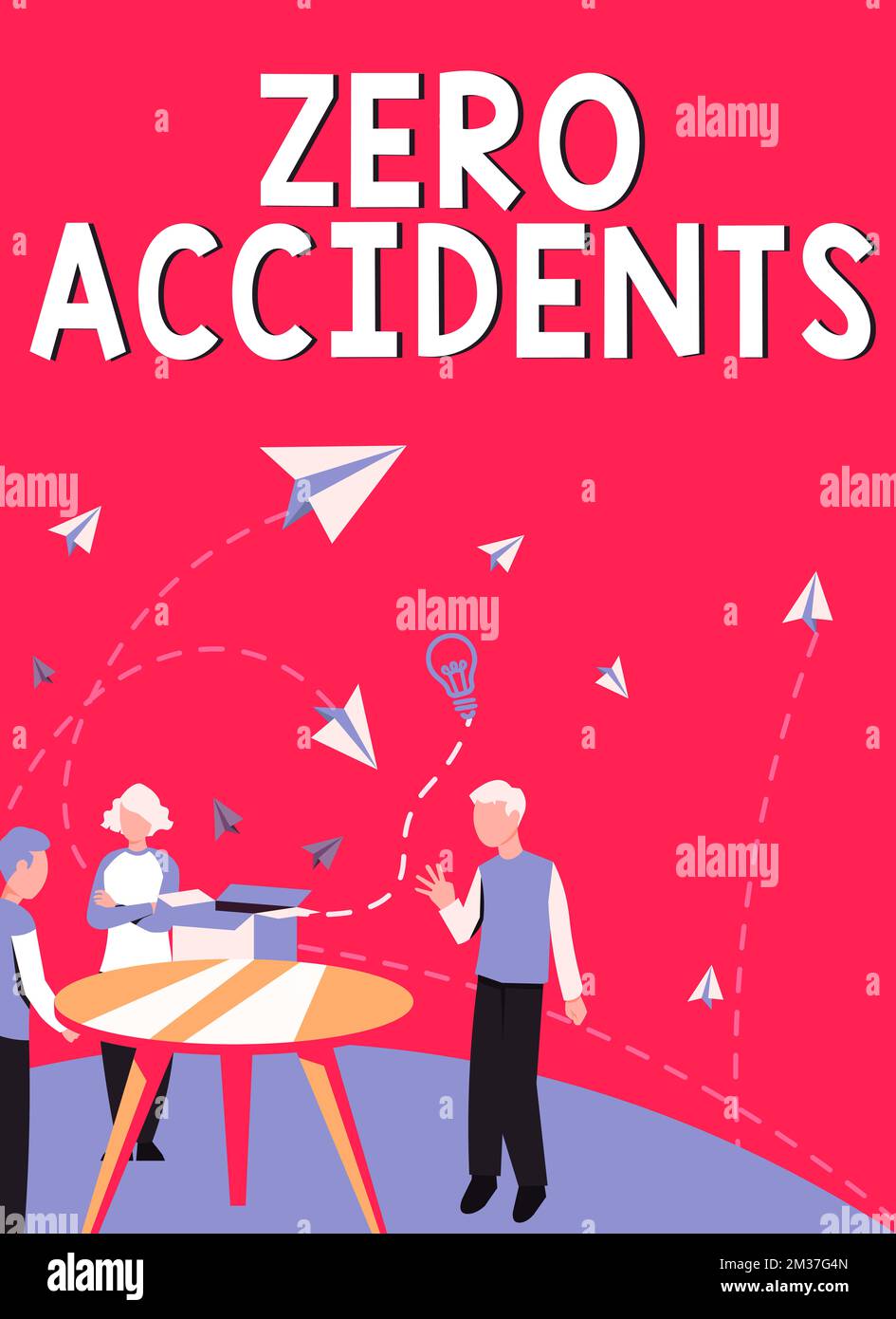 Hand writing sign Zero Accidents. Business showcase important strategy ...