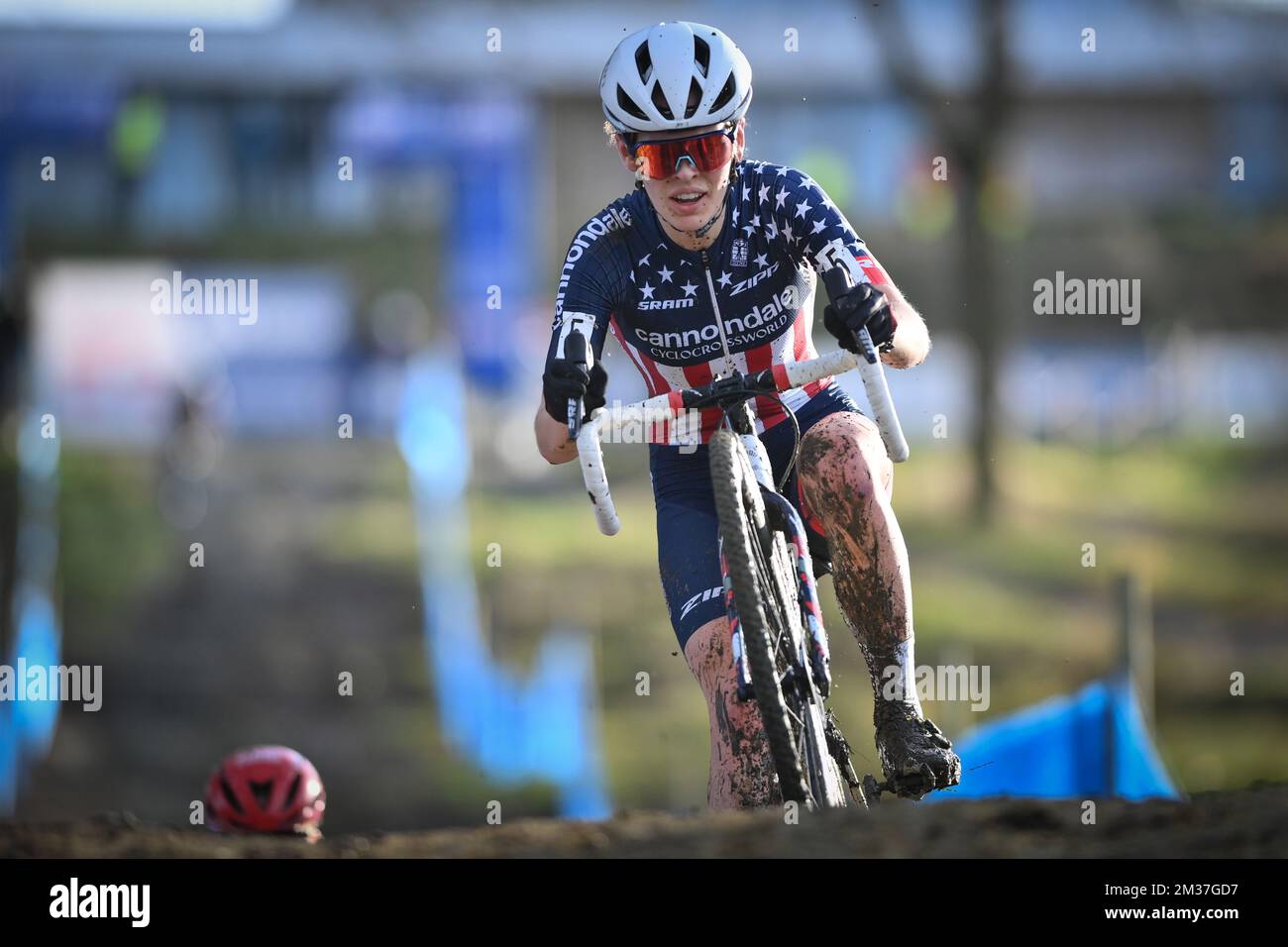 US Clara Honsinger pictured in action during the women's elite race of ...