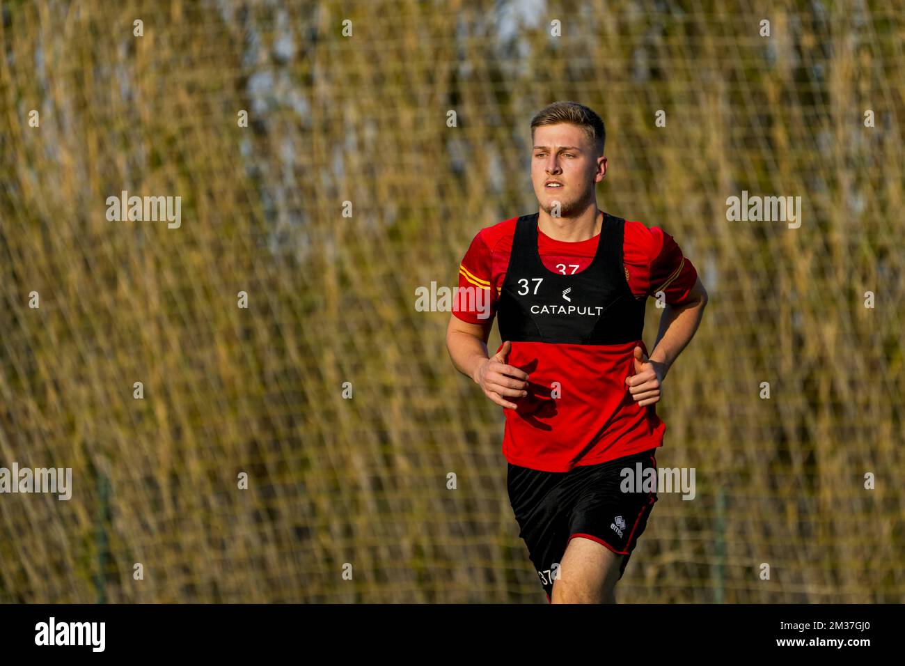 Mechelen's Bas Van Den Eynden pictured in action during the winter ...