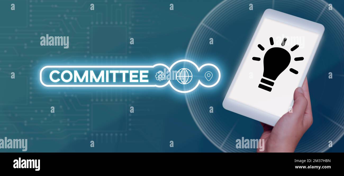 Inspiration showing sign Committee. Conceptual photo Group of people ...