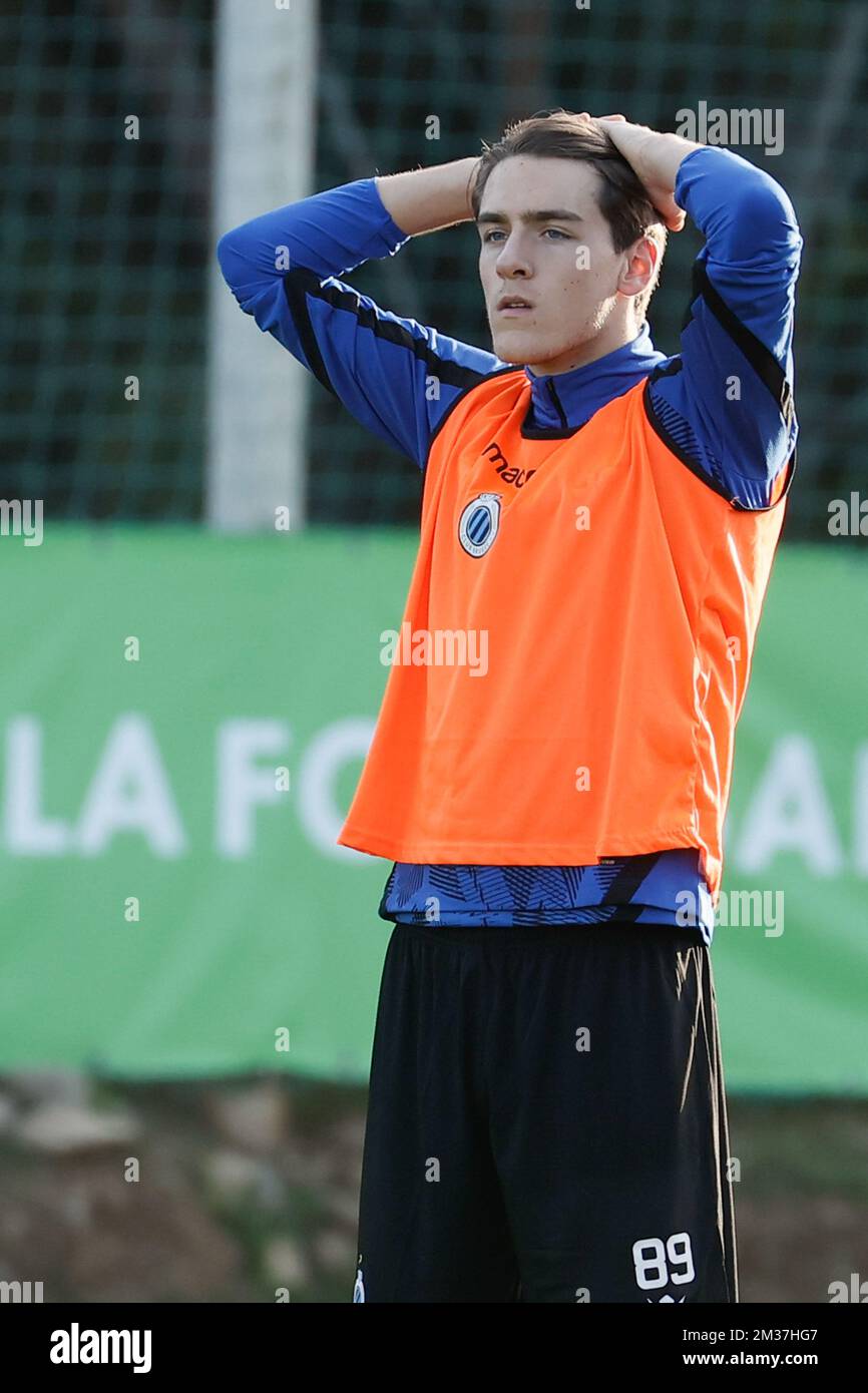 Club's Lynnt Audoor pictured during a training session at the winter ...