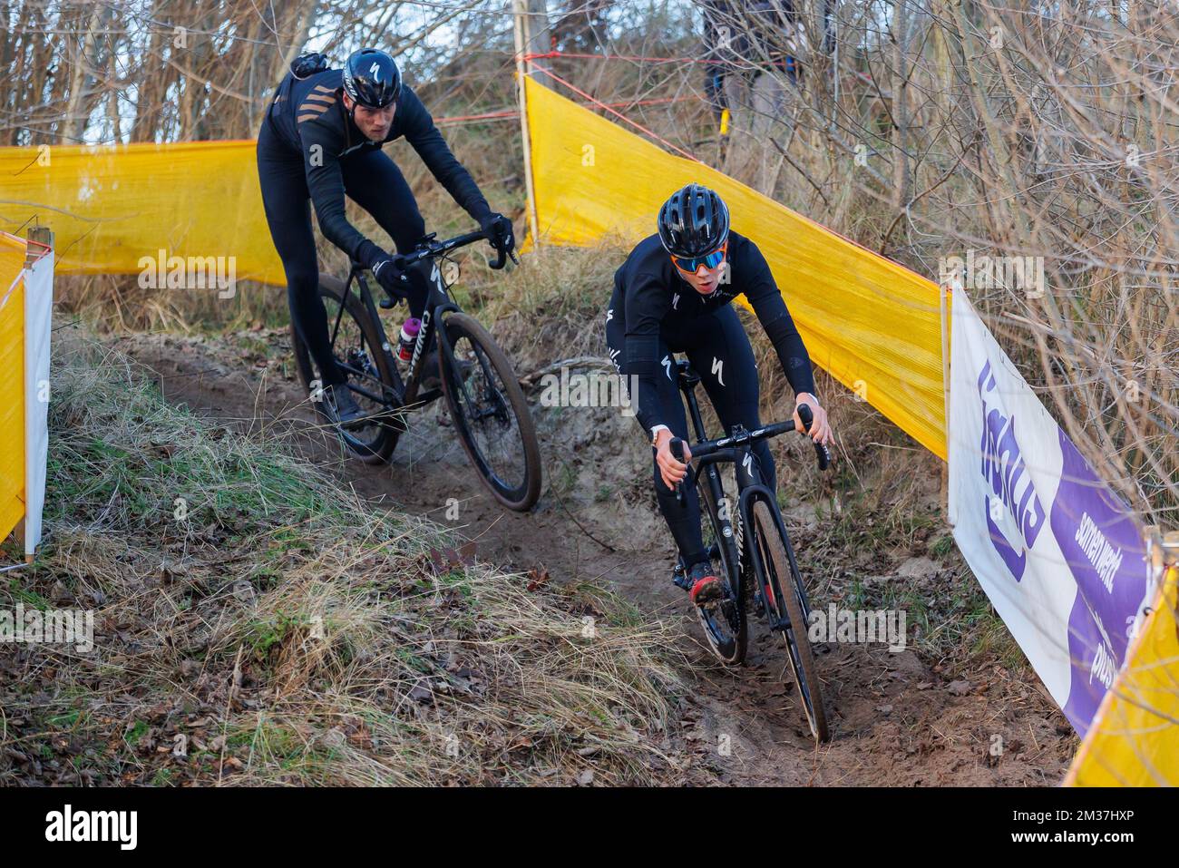 Belgian Lotte Kopecky and Dutch Lars Boom pictured in action during a ...