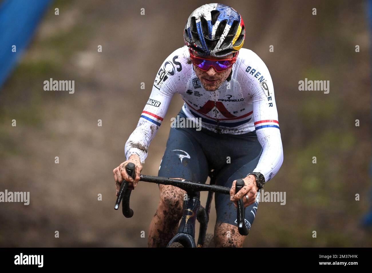 British Thomas Pidcock pictured in action during the men's elite race ...
