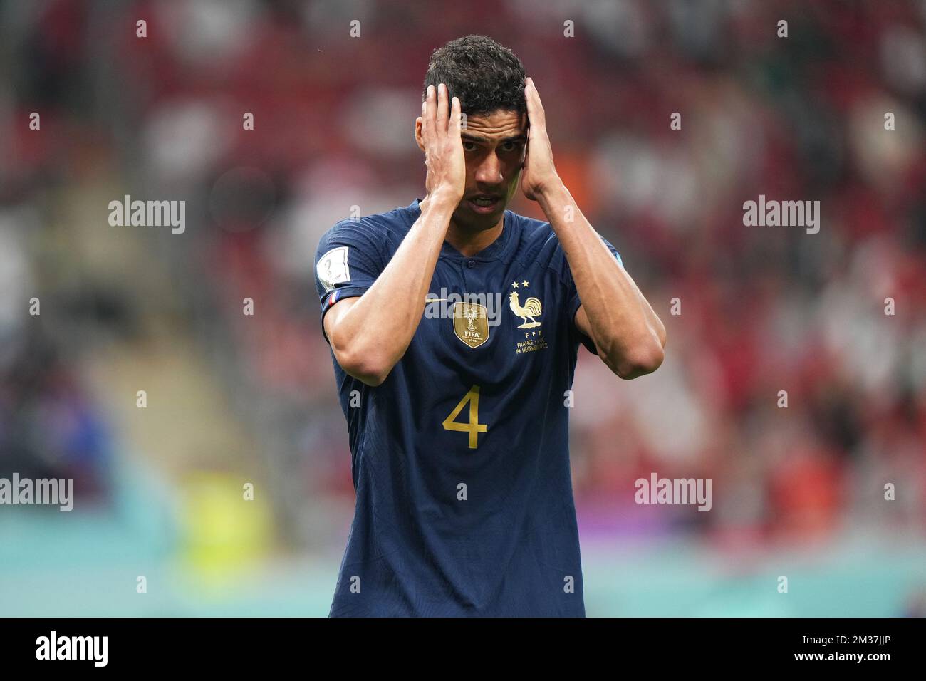 Rapahel Varane of France during the FIFA World Cup Qatar 2022 match ...