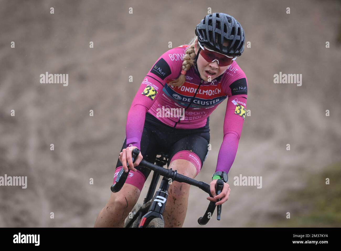 Belgian Laura Verdonschot pictured in action during the women's elite ...
