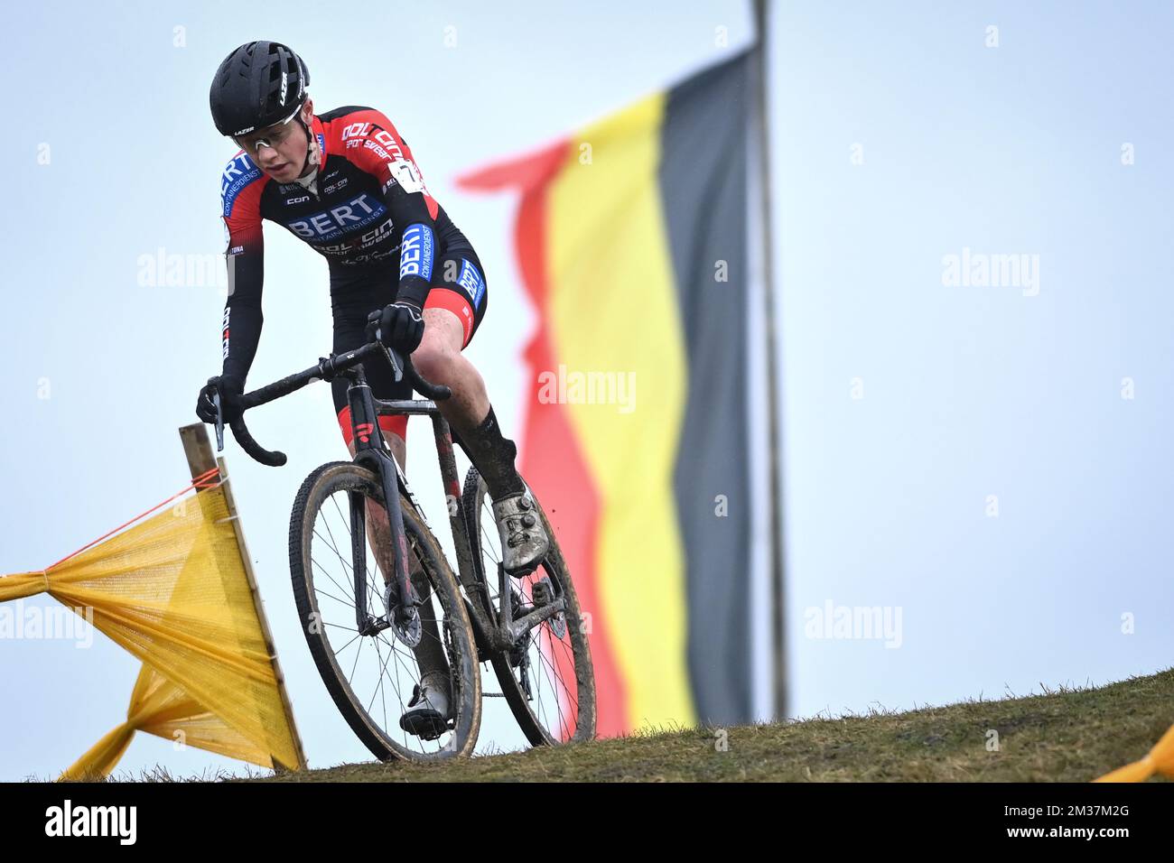 Yordi Corsus pictured in action during the men's juniors race at the ...