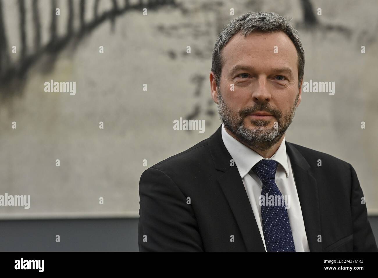 Belgian national bank governor Pierre Wunsch poses for photographer at ...