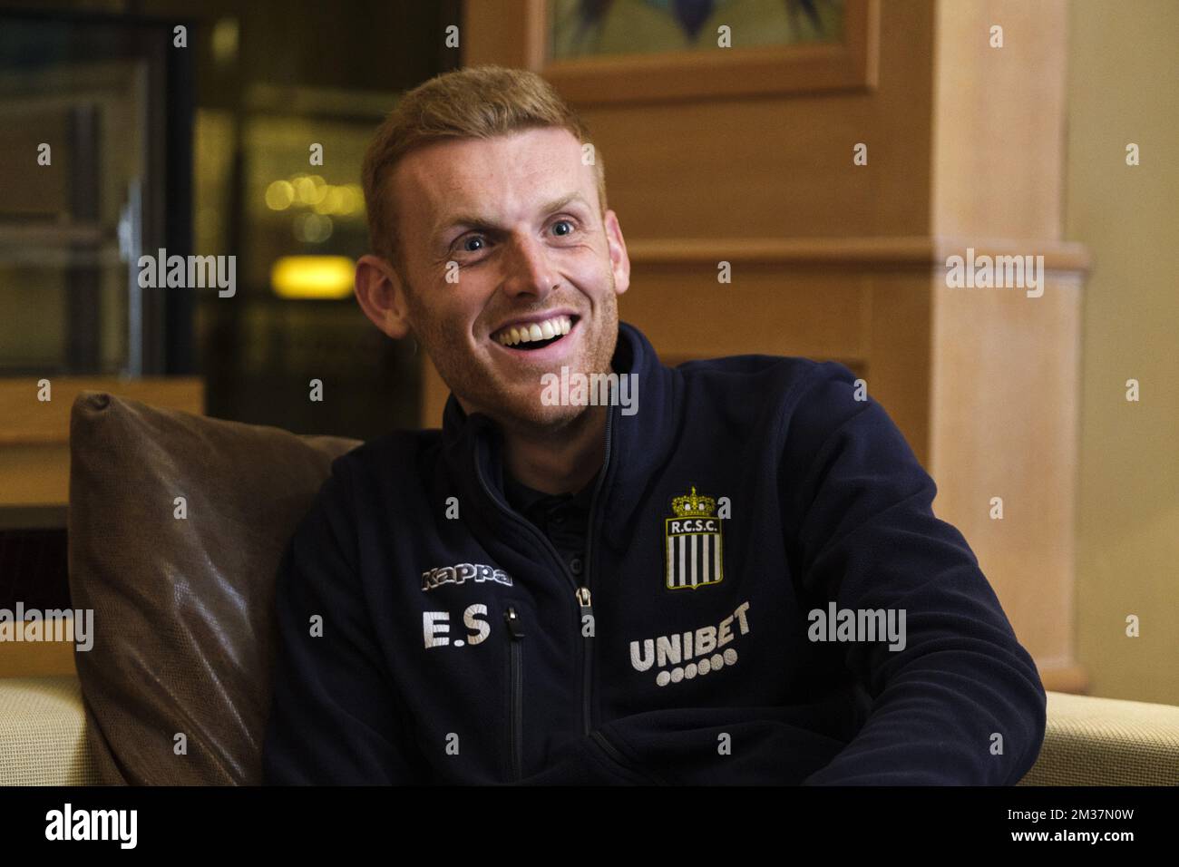 Charleroi's head coach Edward Still pictured during the winter training ...