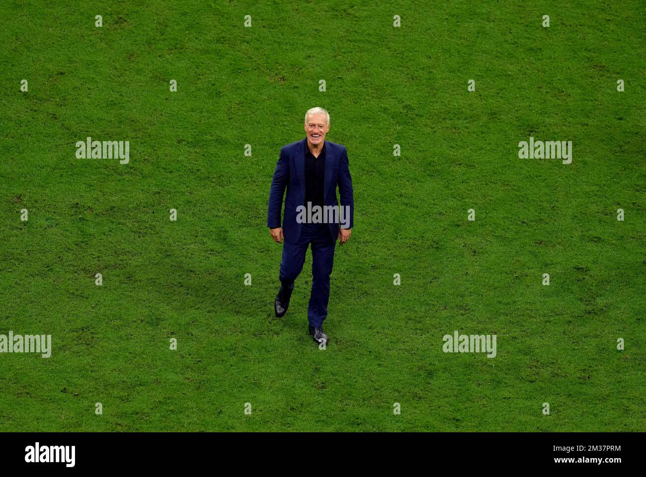 France manager Didier Deschamps celebrates following the FIFA World Cup ...