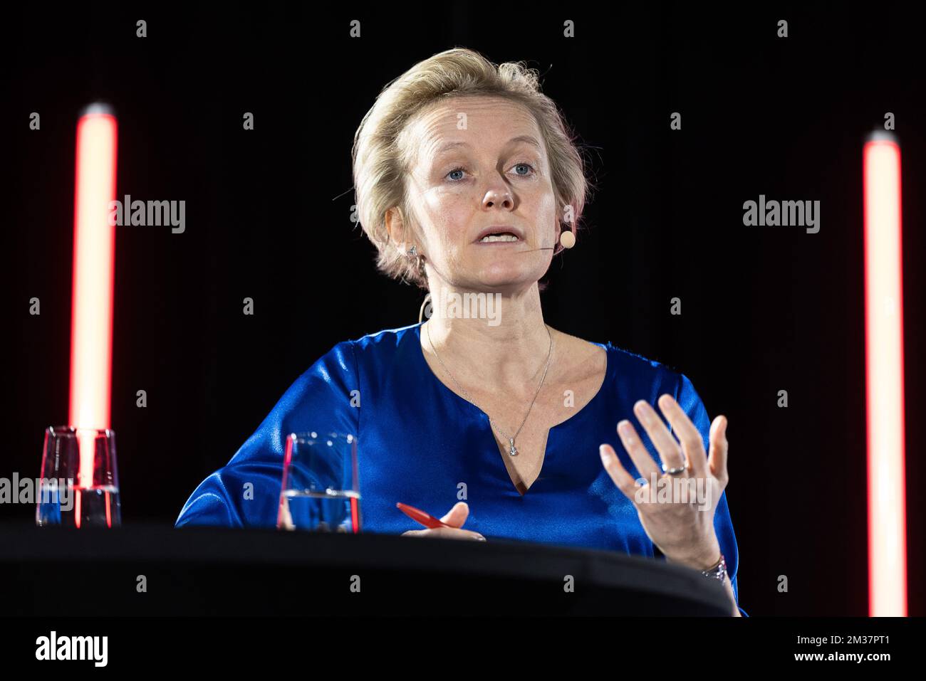 Antwerp harbor alderwoman Annick De Ridder pictured during a press ...