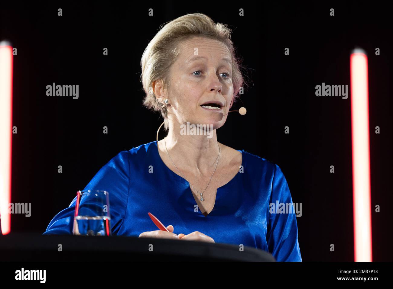 Antwerp harbor alderwoman Annick De Ridder pictured during a press ...