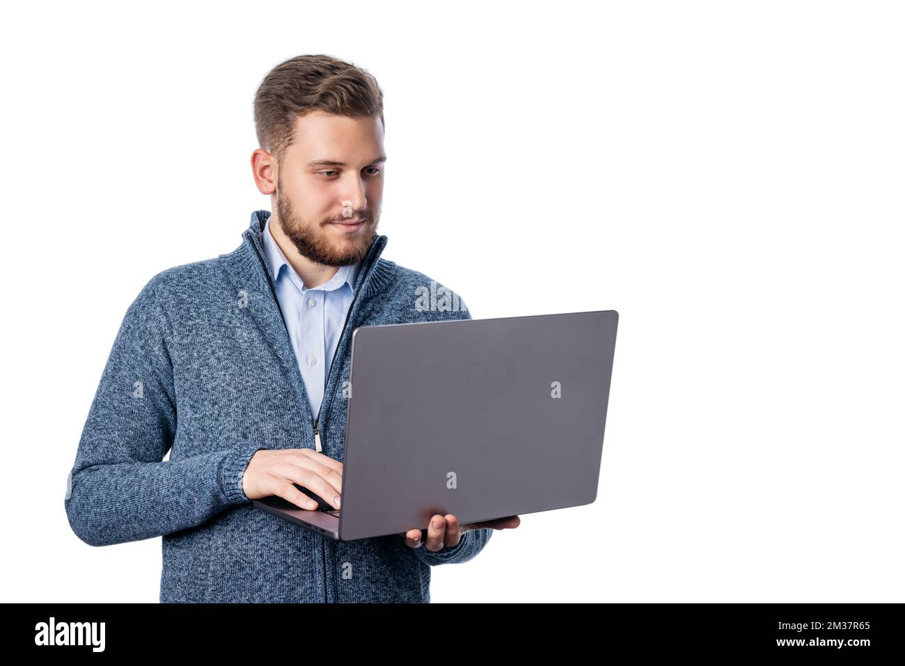 Man businessman freelancer working Cut Out Stock Images & Pictures - Alamy