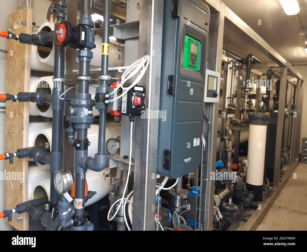 Illustration picture shows the presentation of a desalination pilot ...