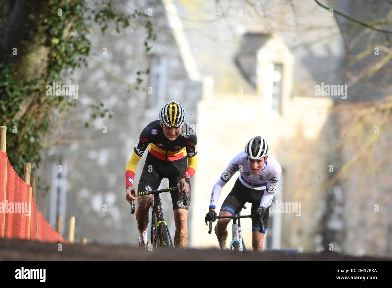 Belgian Emiel Verstrynge and Dutch Ryan Kamp pictured in action during ...
