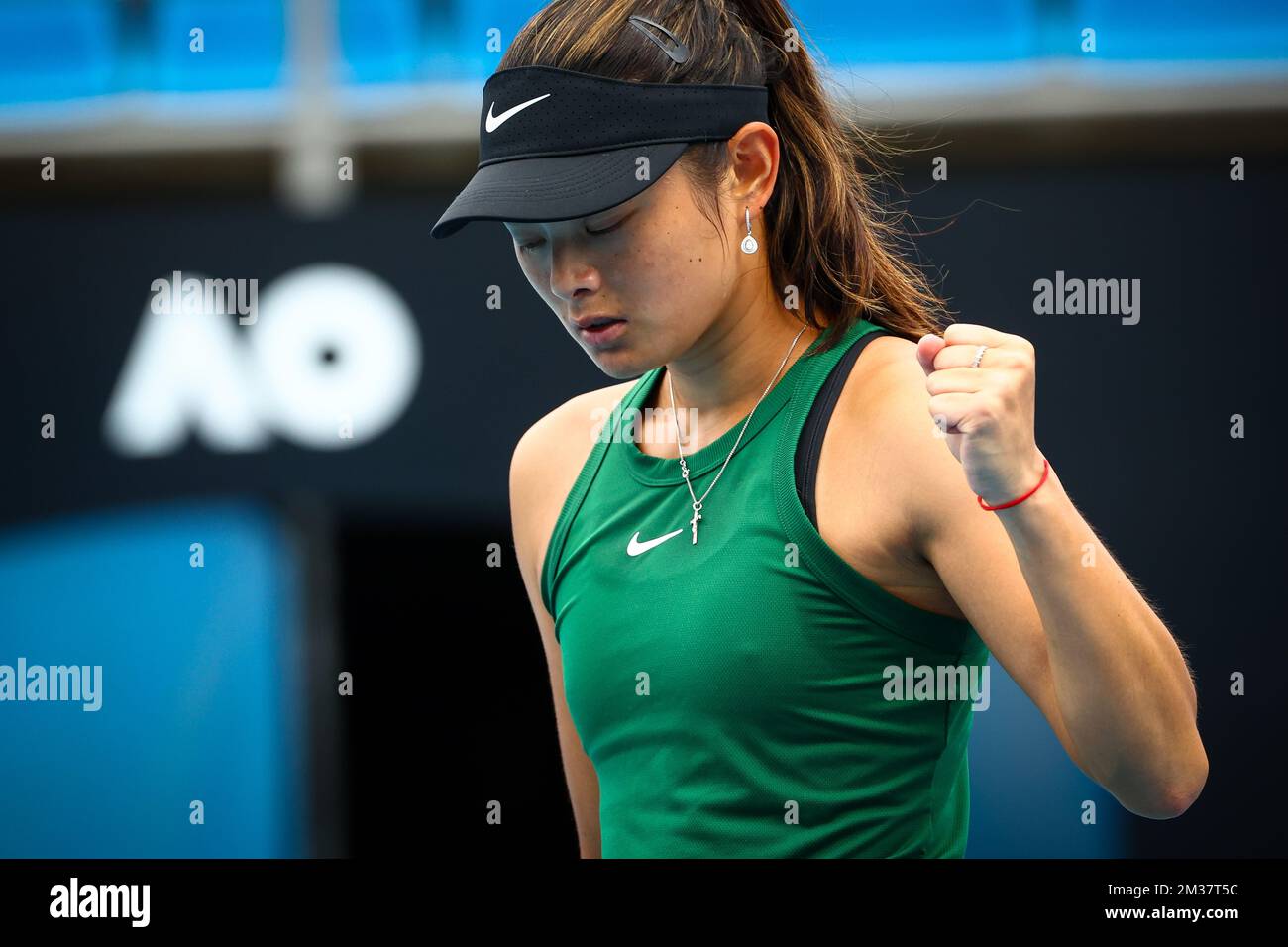 French Arianne Hartono (WTA 191) pictured in action at a women's first ...