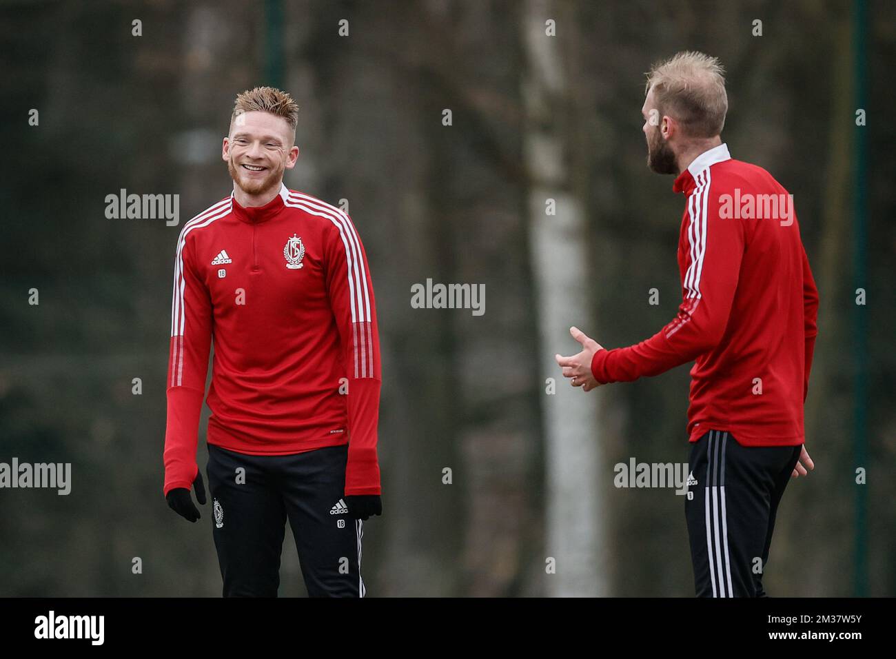 Standard's Renaud Emond pictured during a training session of Belgian ...