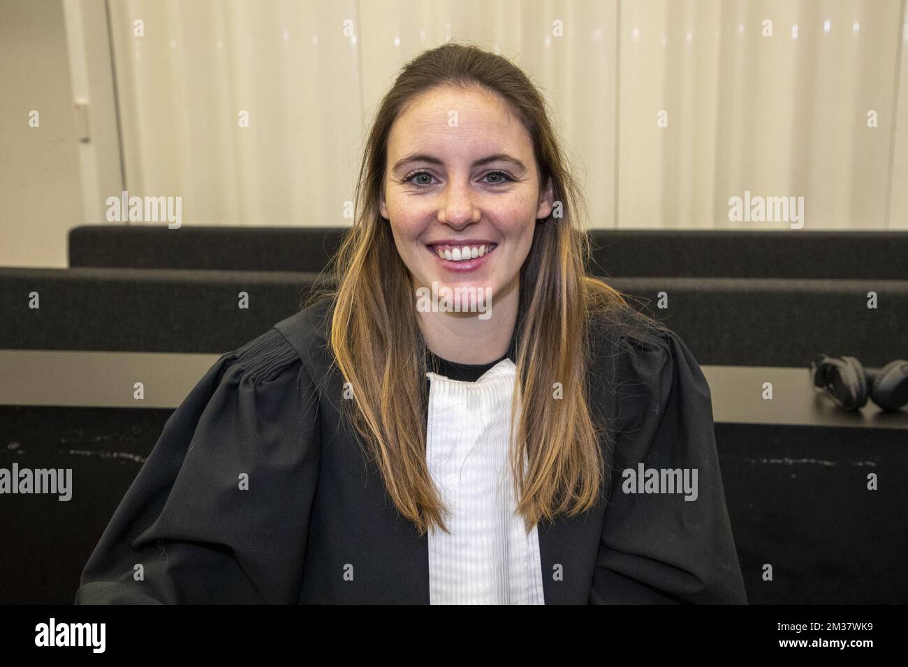 Lawyer Laura Van der Biest pictured during the first day of the assizes ...